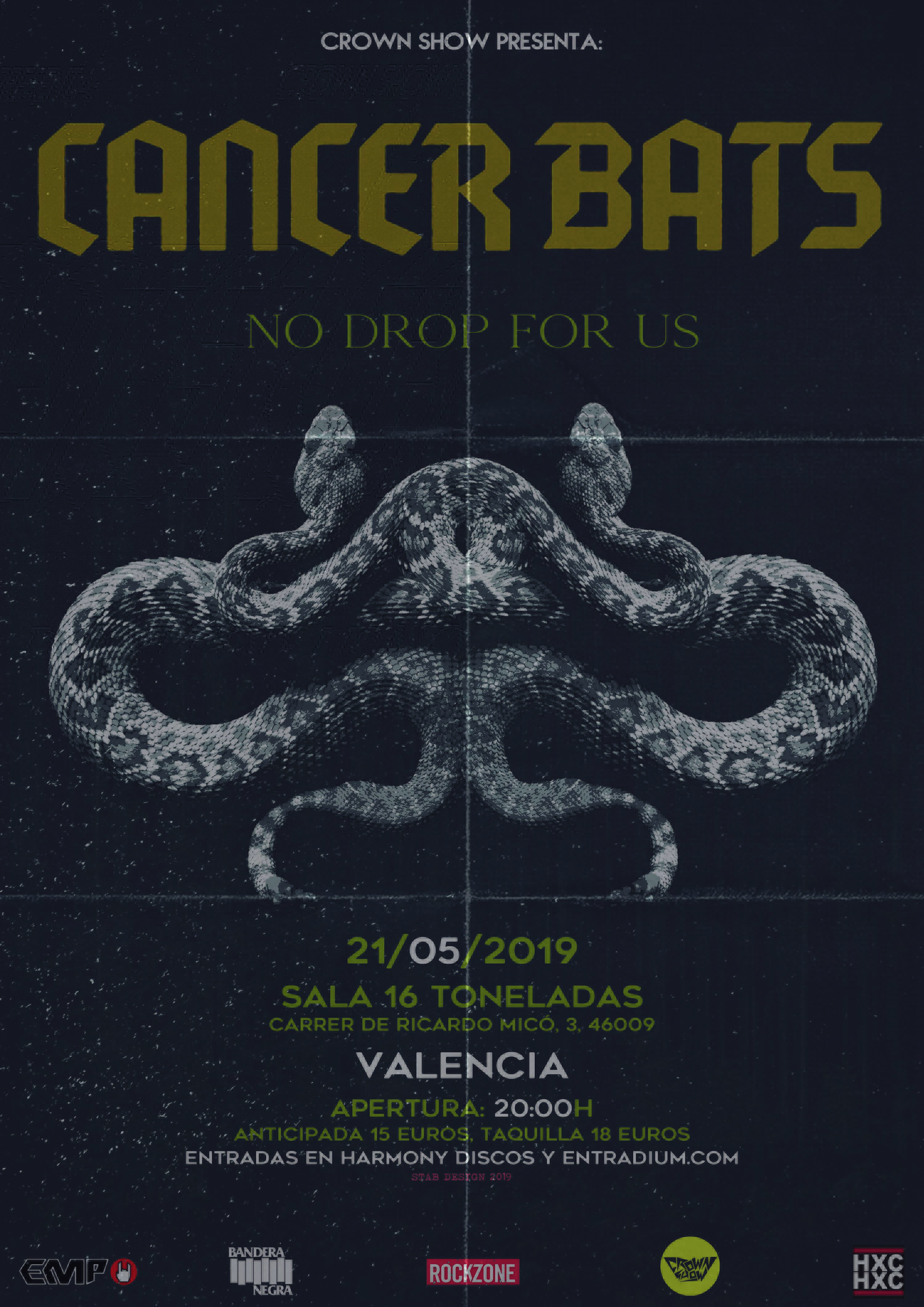 CANCER BATS + NO DROP FOR US - 16 TONELADAS