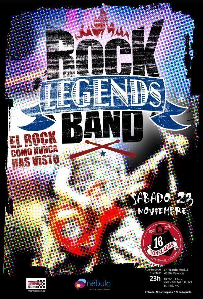ROCK LEGENDS BAND - 16 TONELADAS