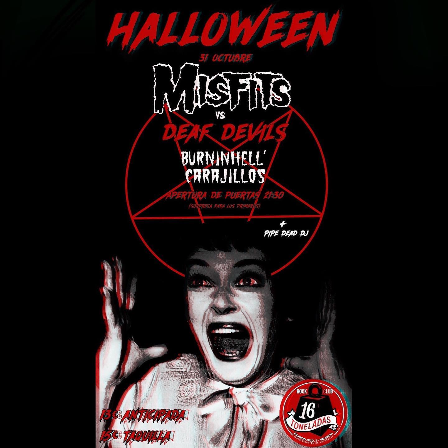 DEAF DEVILS + BURNINHELL' CARAJILLOS - 16 TONELADAS