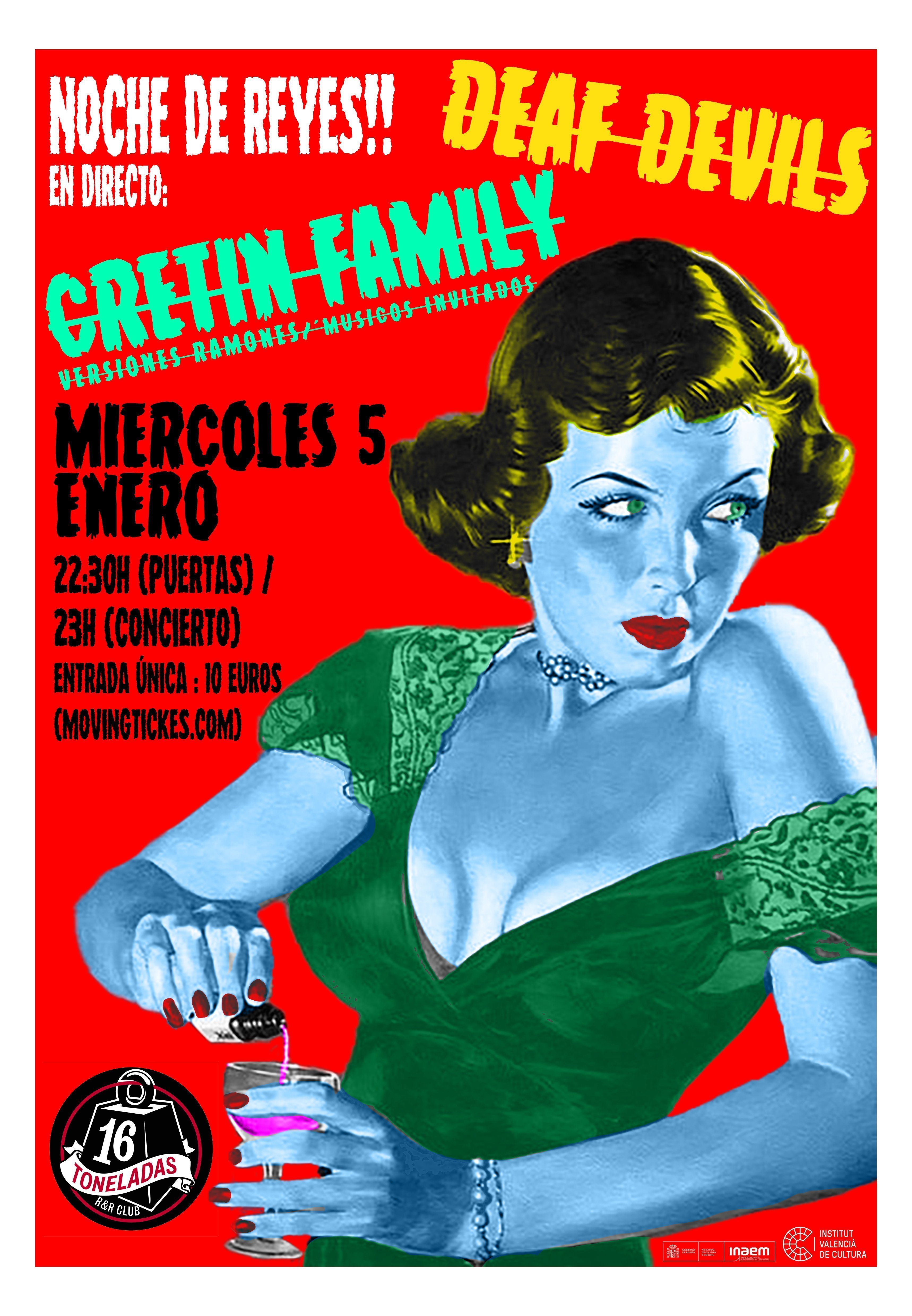 DEAF DEVILS + CRETIN FAMILY - 16 TONELADAS