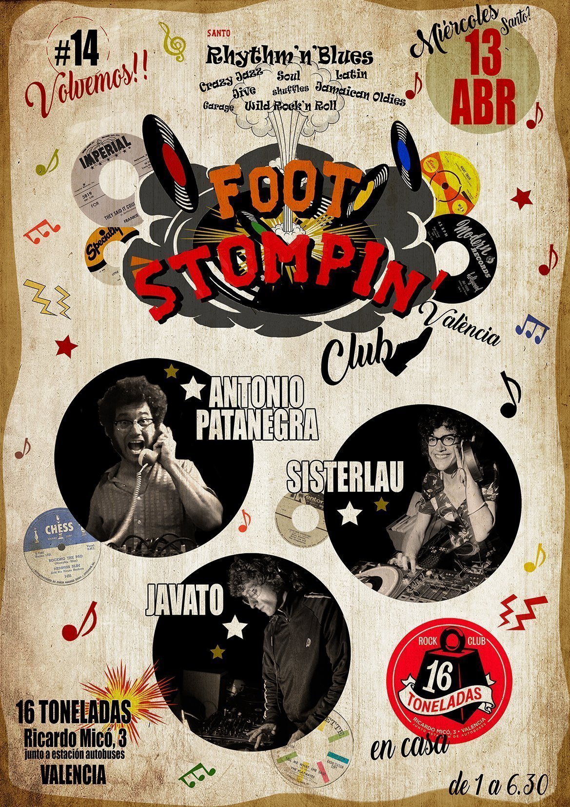 FOOT STOMPIN' CLUB VLC - 16 TONELADAS