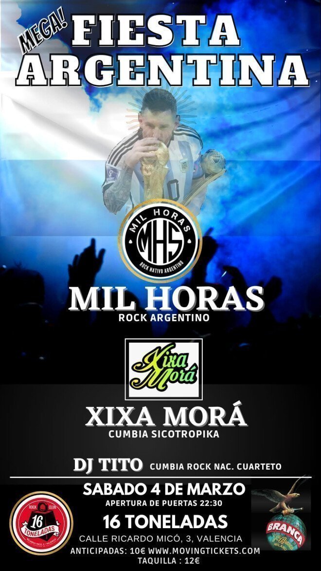 MEGA FIESTA ARGENTINA - 16 TONELADAS