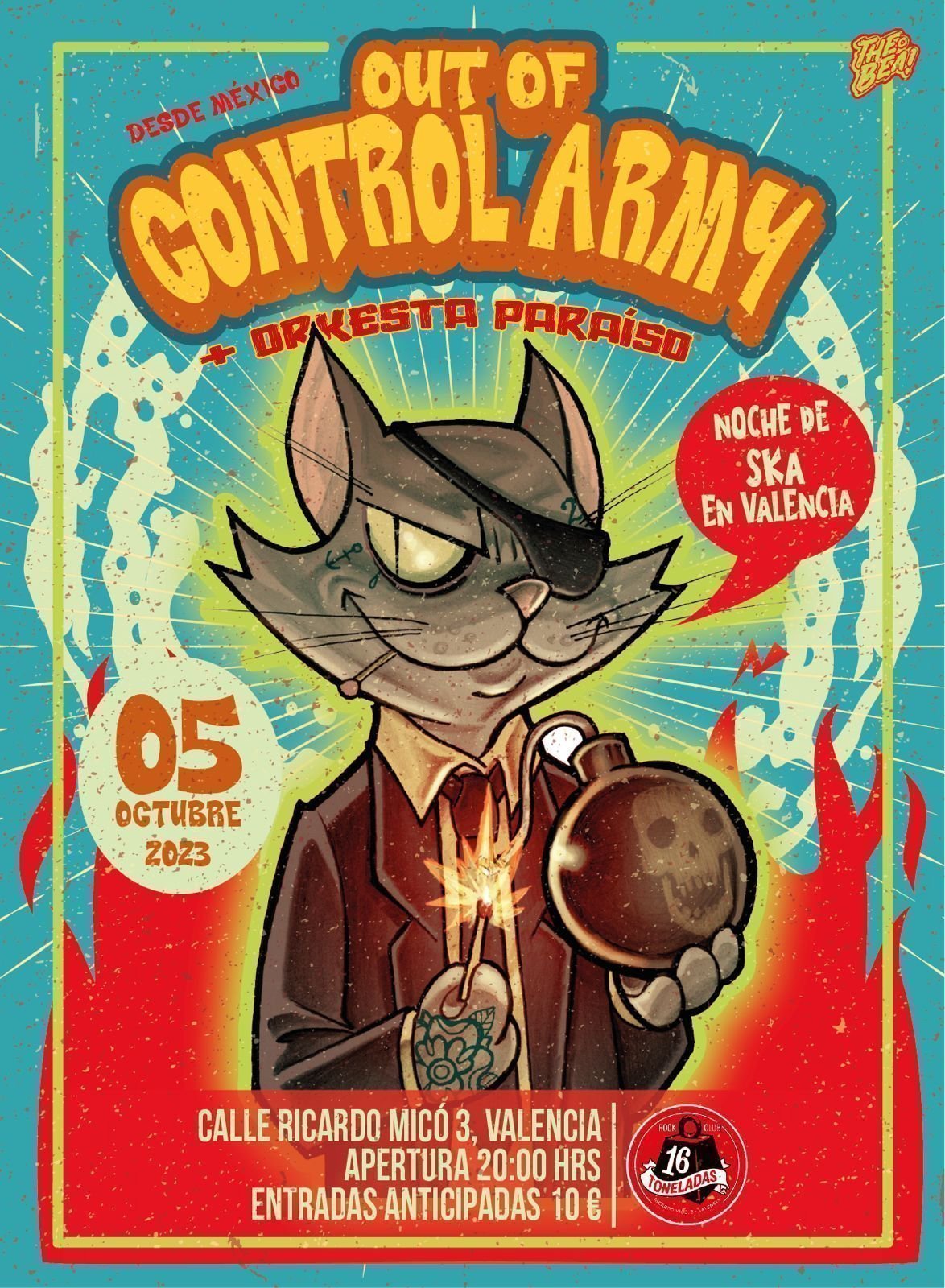 OUT OF CONTROL ARMY + ORKESTA PARAÍSO - 16 TONELADAS