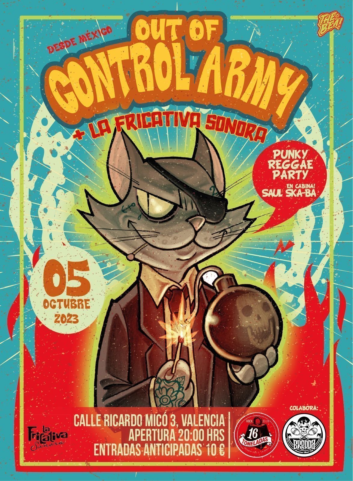 OUT OF CONTROL ARMY + LA FRICATIVA SONORA - 16 TONELADAS