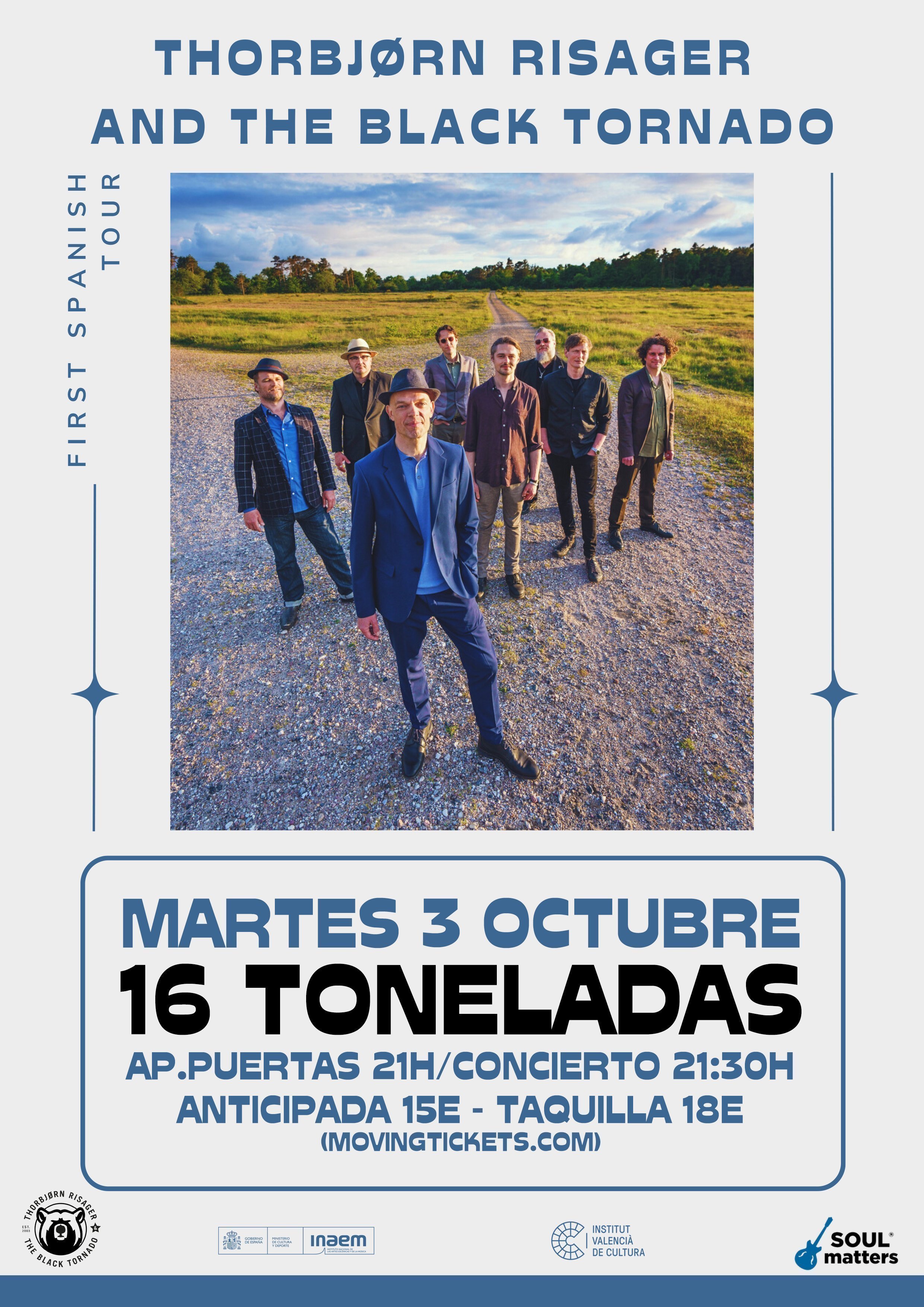 THORBJØRN RISAGER & THE BLACK TORNADO - 16 TONELADAS