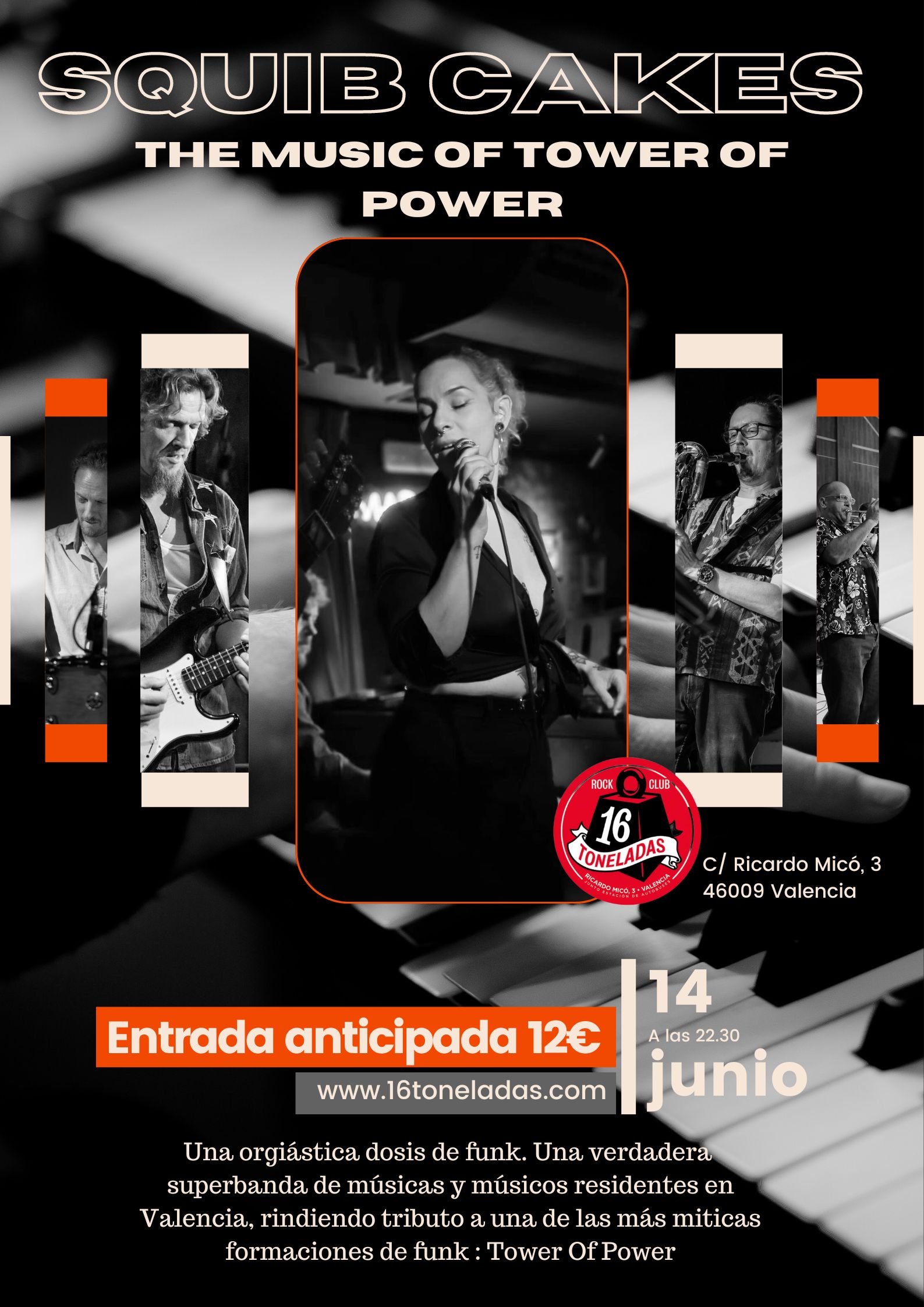 SQUIB CAKES (THE MUSIC OF TOWER OF POWER) - 16 TONELADAS