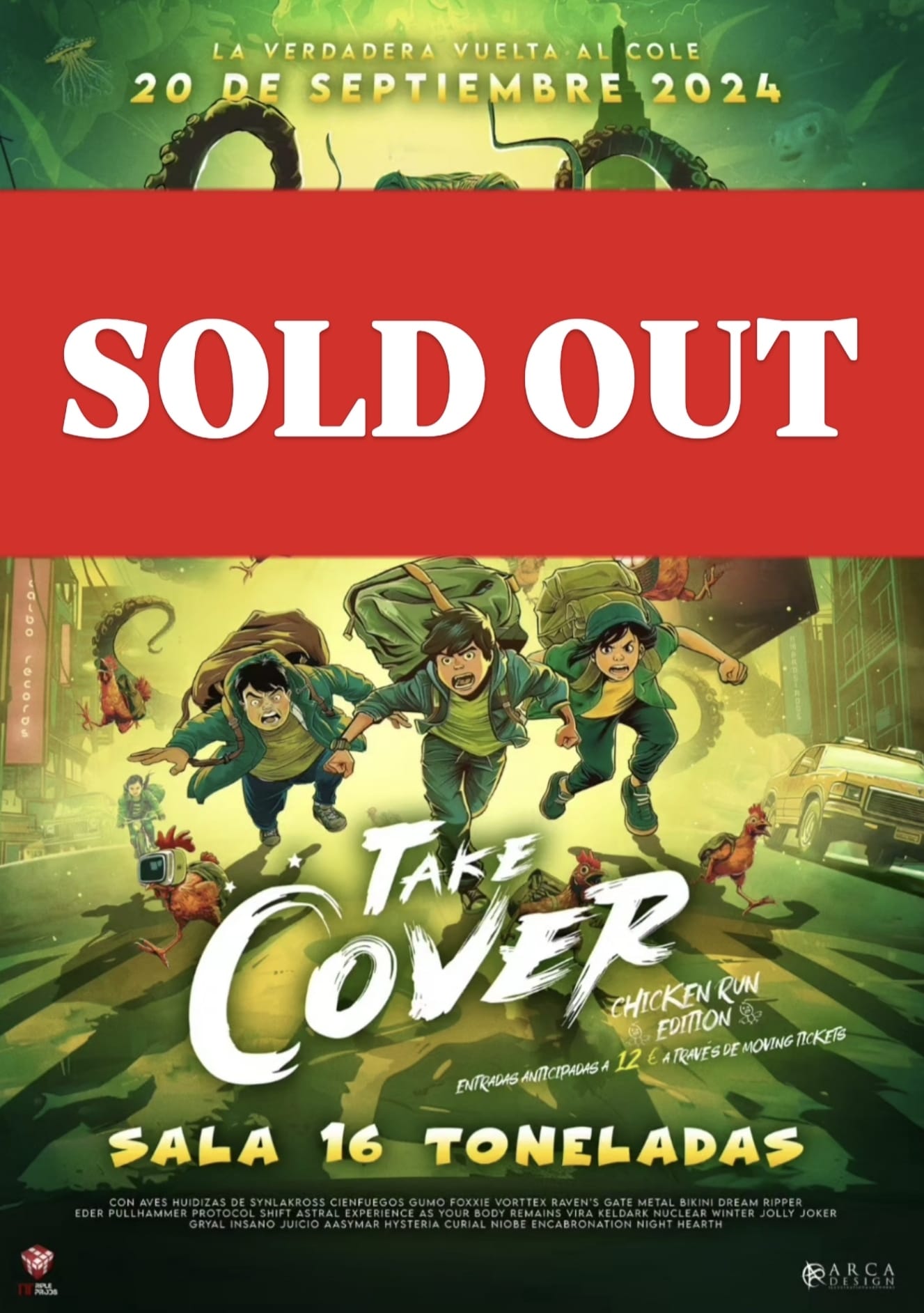 TAKE COVER "CHICKEN RUN EDITION" - 16 TONELADAS