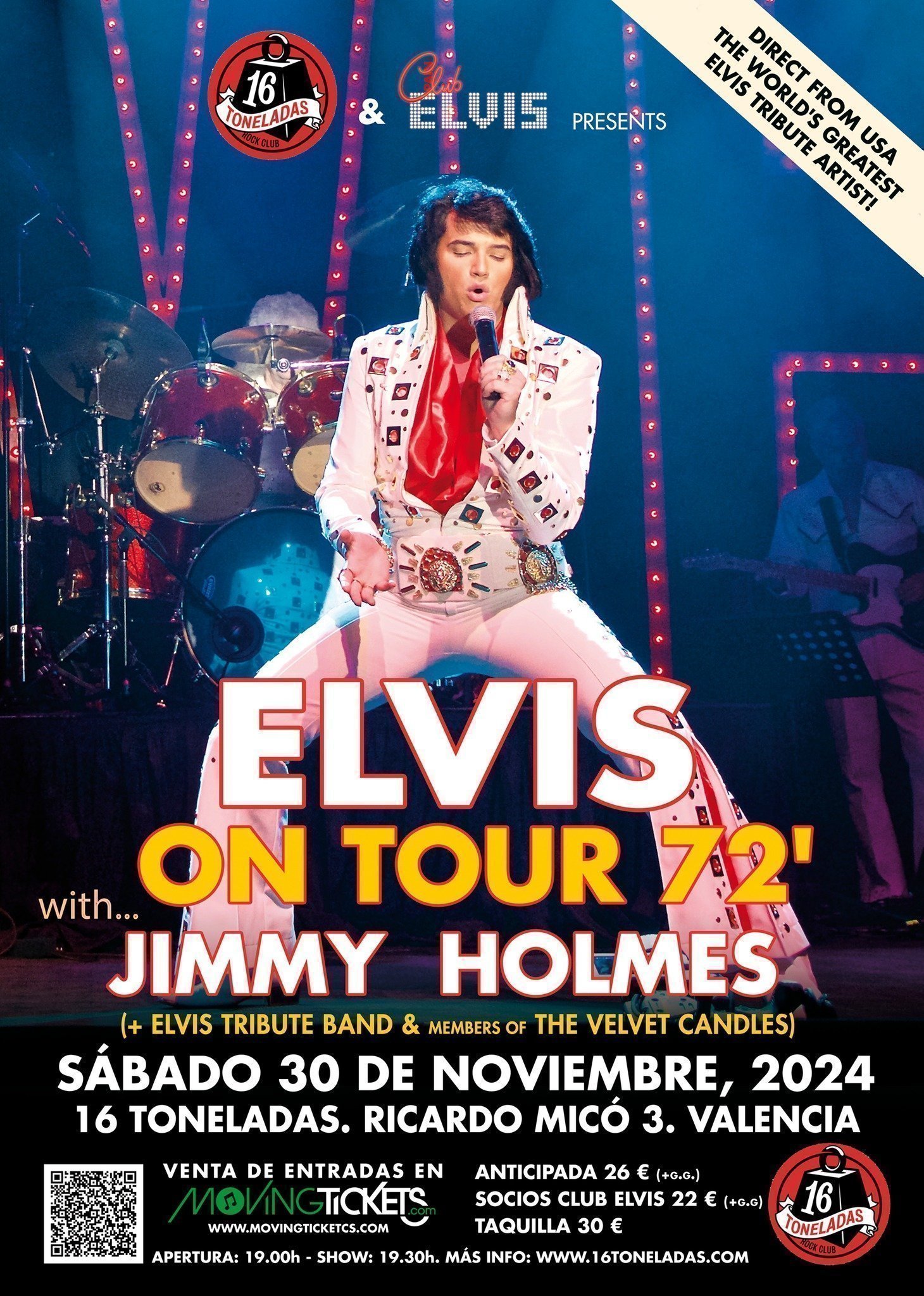 ELVIS ON TOUR 72' CON JIMMY HOLMES - 16 TONELADAS