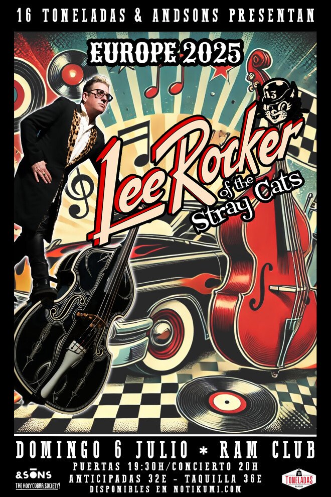 LEE ROCKER OF THE STRAY CATS (en RAM CLUB) - 16 TONELADAS